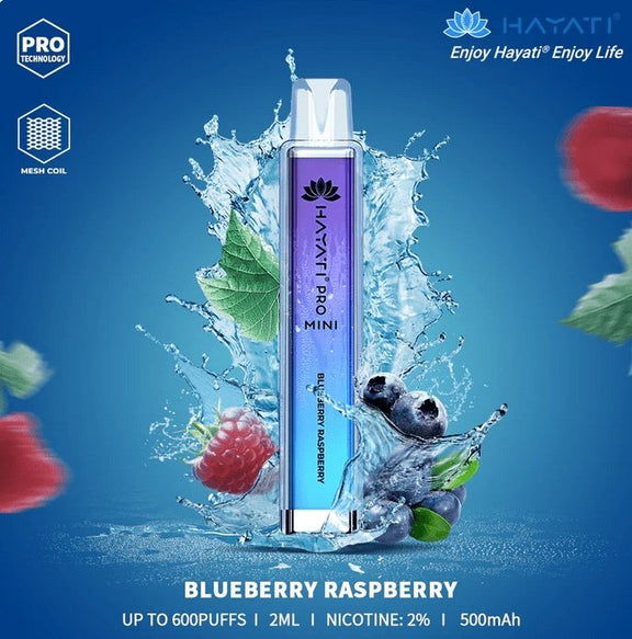 Hayati Crystal Mini Pro 600 Disposable Vape Pod Puff Kit #Simbavapes#
